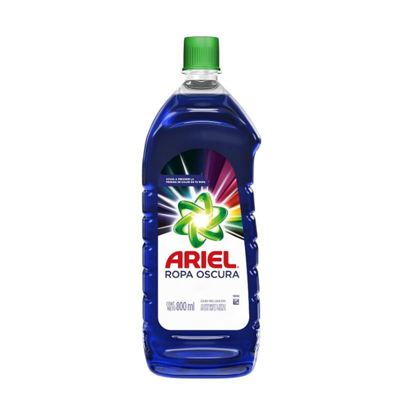 Jabón liquido para ropa oscura Ariel botella 800 cc. - Carrefour