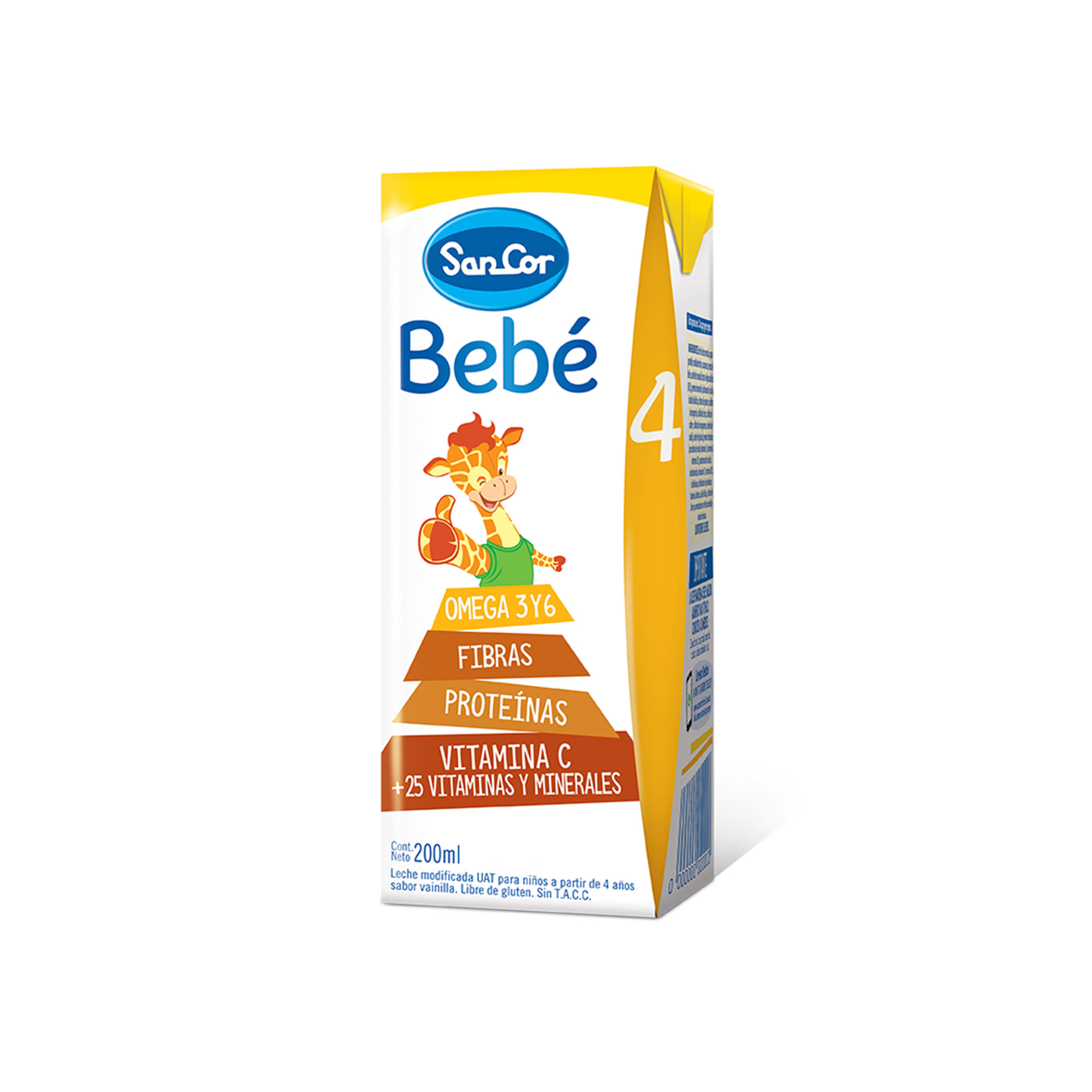 Leche fluida infantil Sancor bebé etapa 4 200 cc. - Carrefour