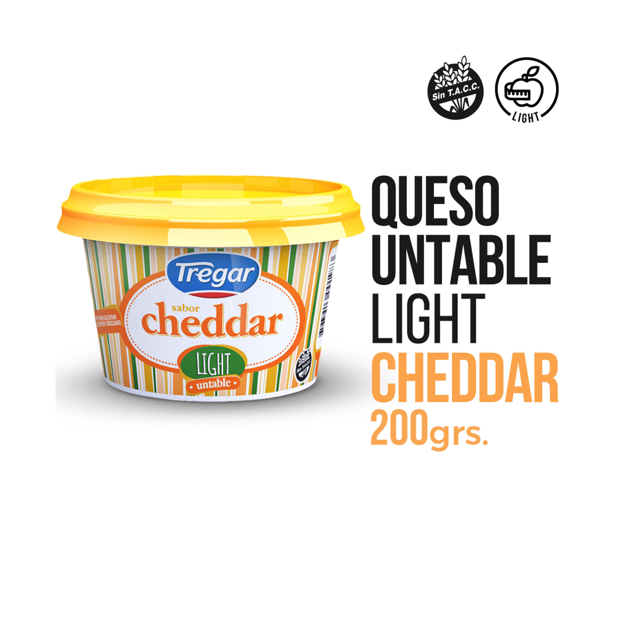 Queso untable cheddar Tregar cheddar 190 g. - Carrefour