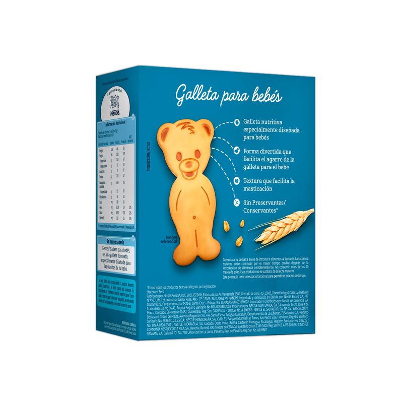 Galletas dulces para bebés Gerber 70 g. - Carrefour