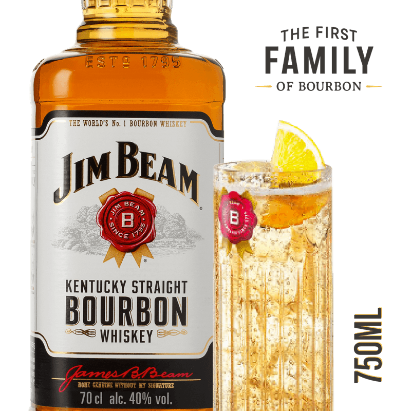 Whisky importado Jim Beam kentucky straight bourbon 750 cc. - Carrefour