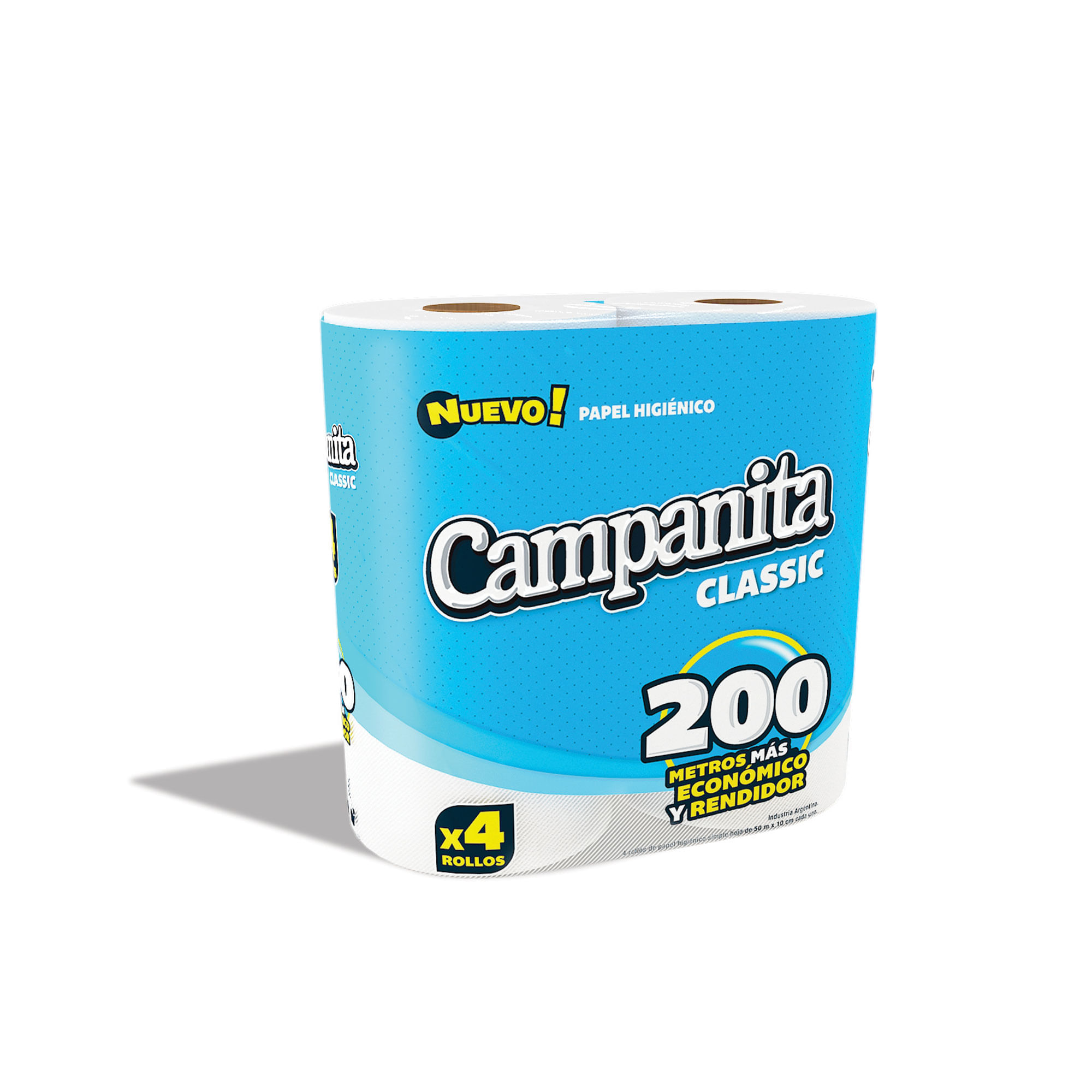 Papel Higiénico Campanita Hoja Simple Classic 50 Mts X 4 Uni Carrefour