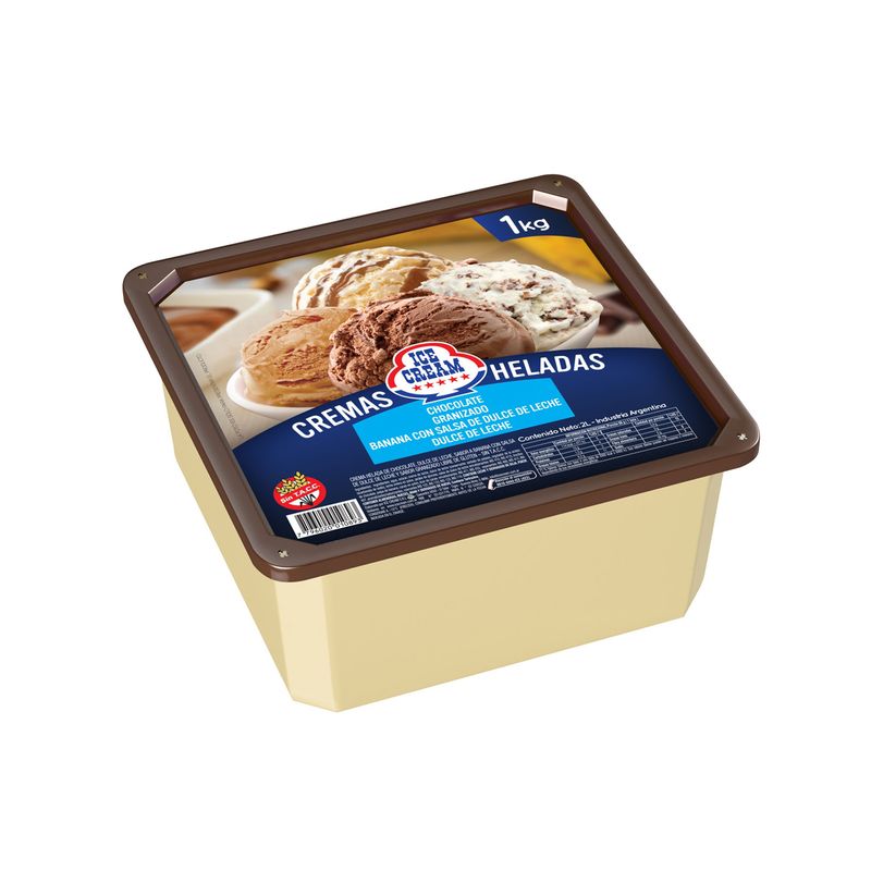 Helado Ice Cream chocolate dulce de leche banana split 2 l. - Carrefour
