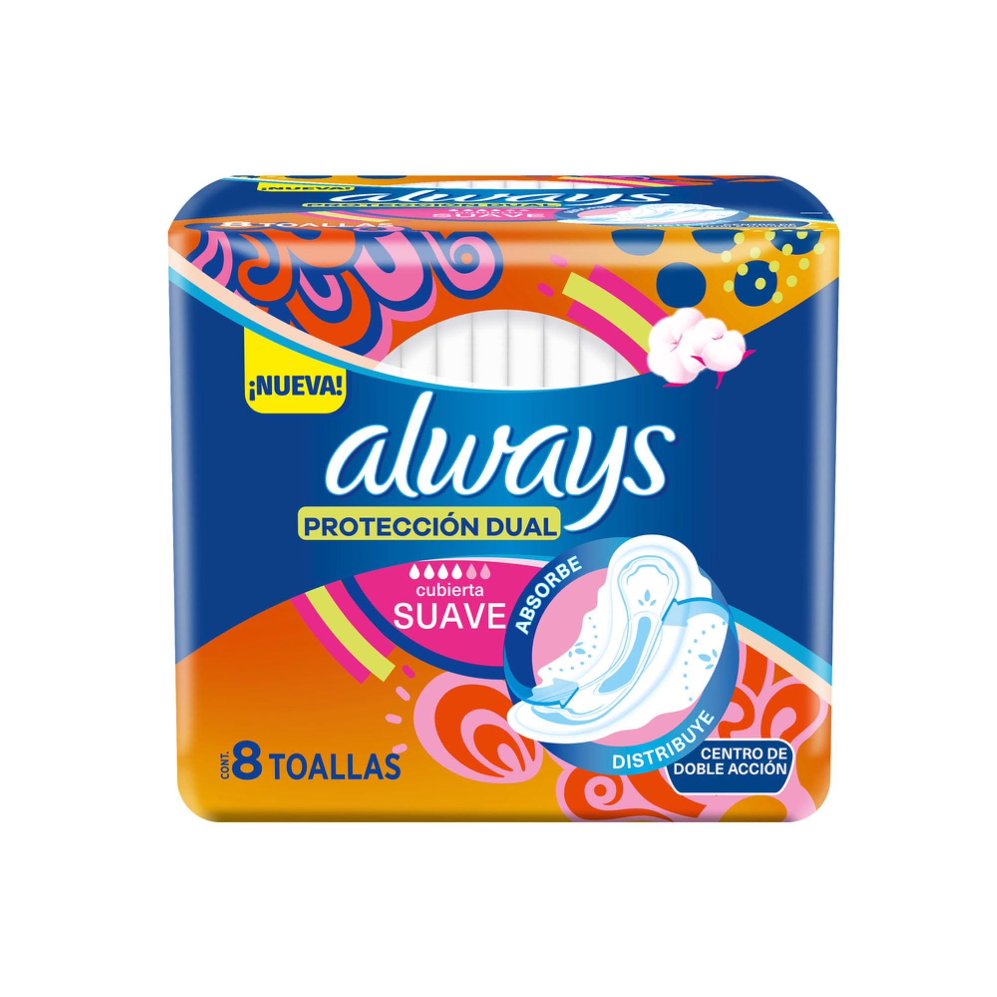 Toallitas femeninas Always protección dual suave x 8 uni - Carrefour