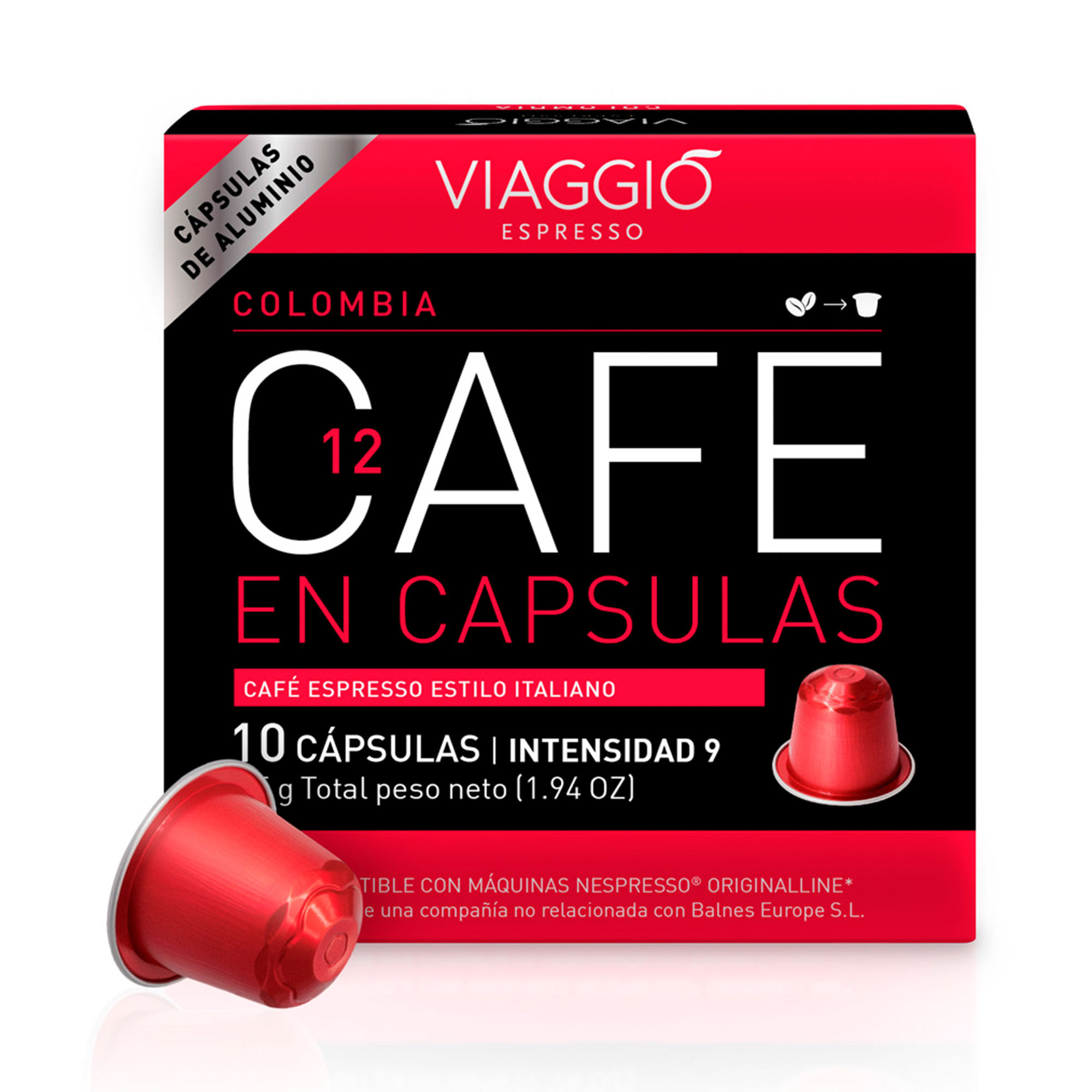 Cápsulas de café Viaggio colombia espresso x 10 uni - Carrefour