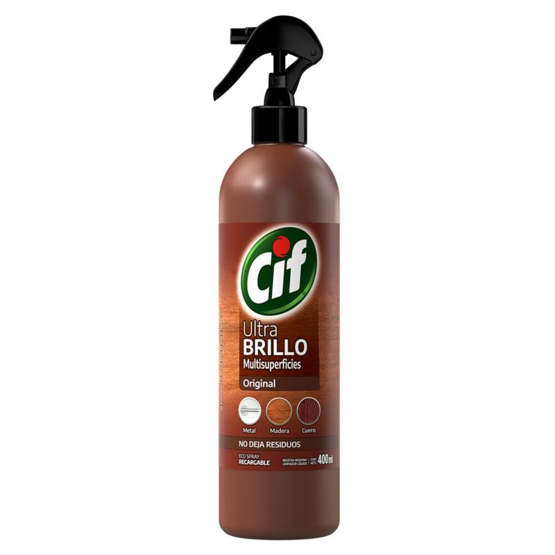 Lustramueble ultra brillo antipolv cif gat x 400cc - Carrefour