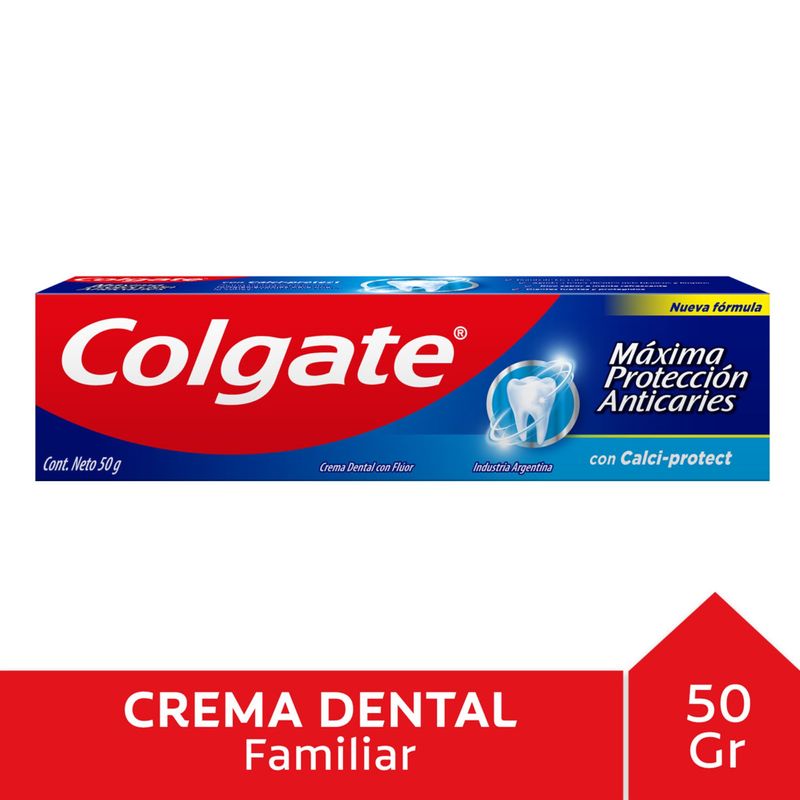 Pasta dental Colgate anticaries calc. protect. tub rec. 50 g. - Carrefour