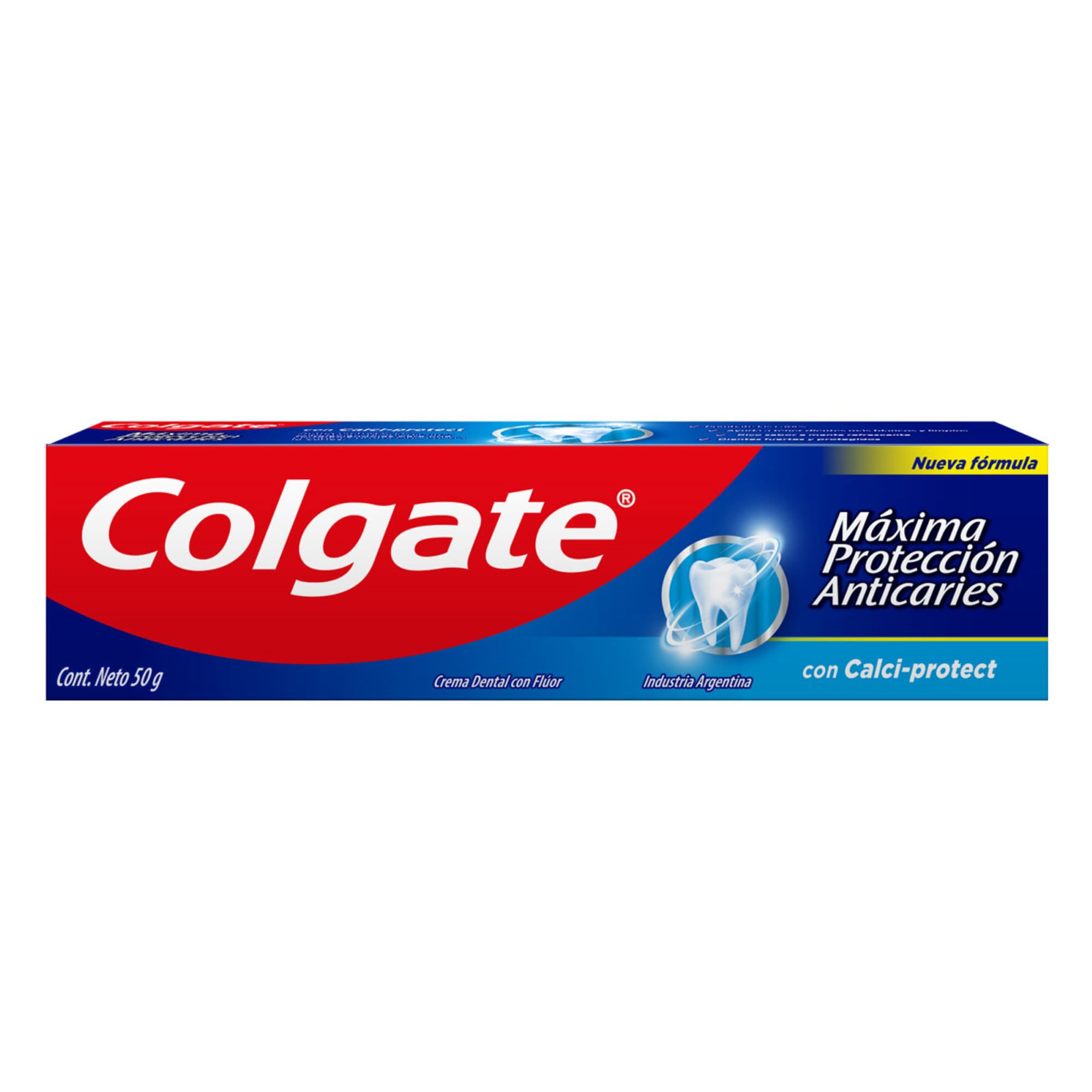 Pasta dental Colgate anticaries calc. protect. tub rec. 50 g. - Carrefour