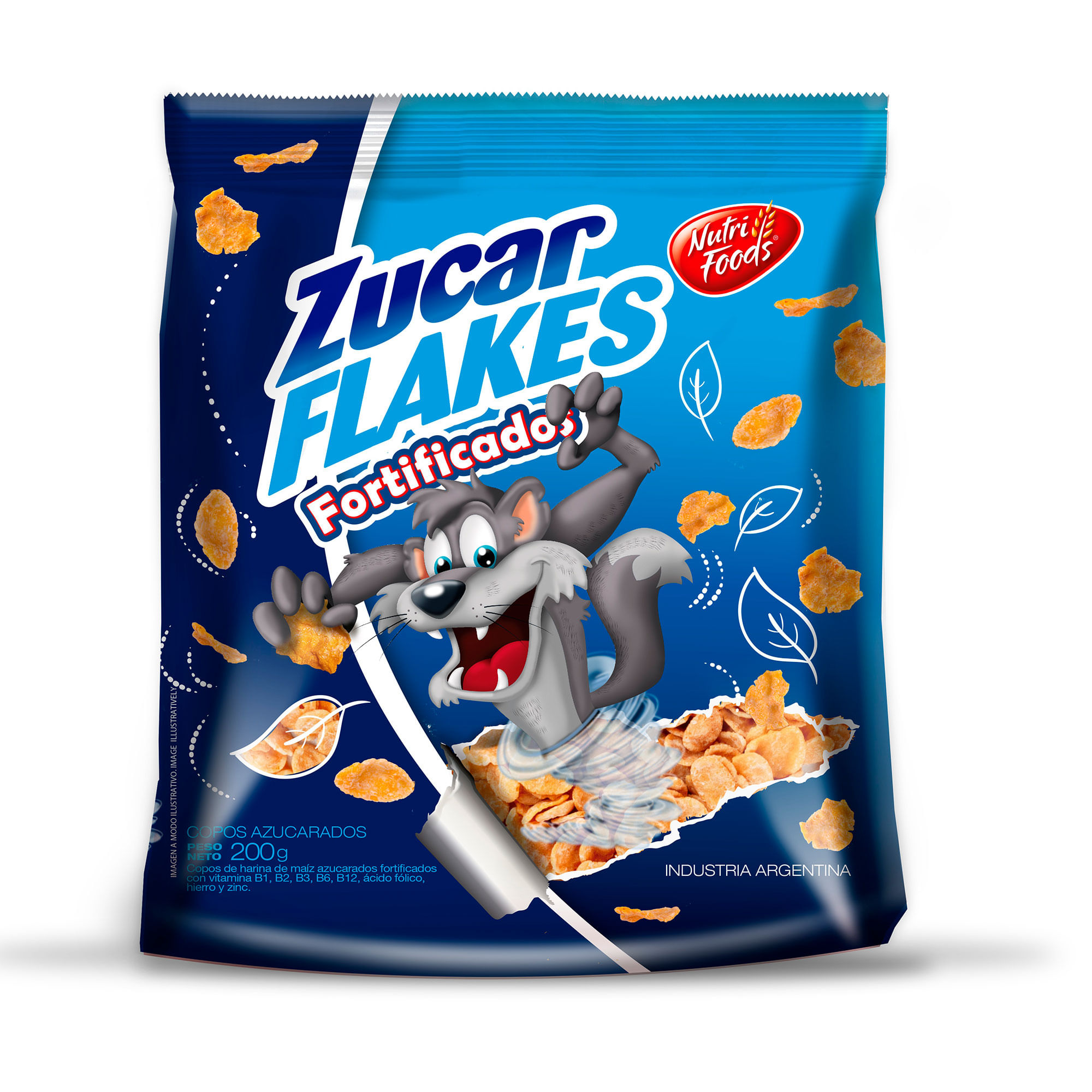 Copos azucarados Nutri Foods zucar flakes 200 g. - Carrefour