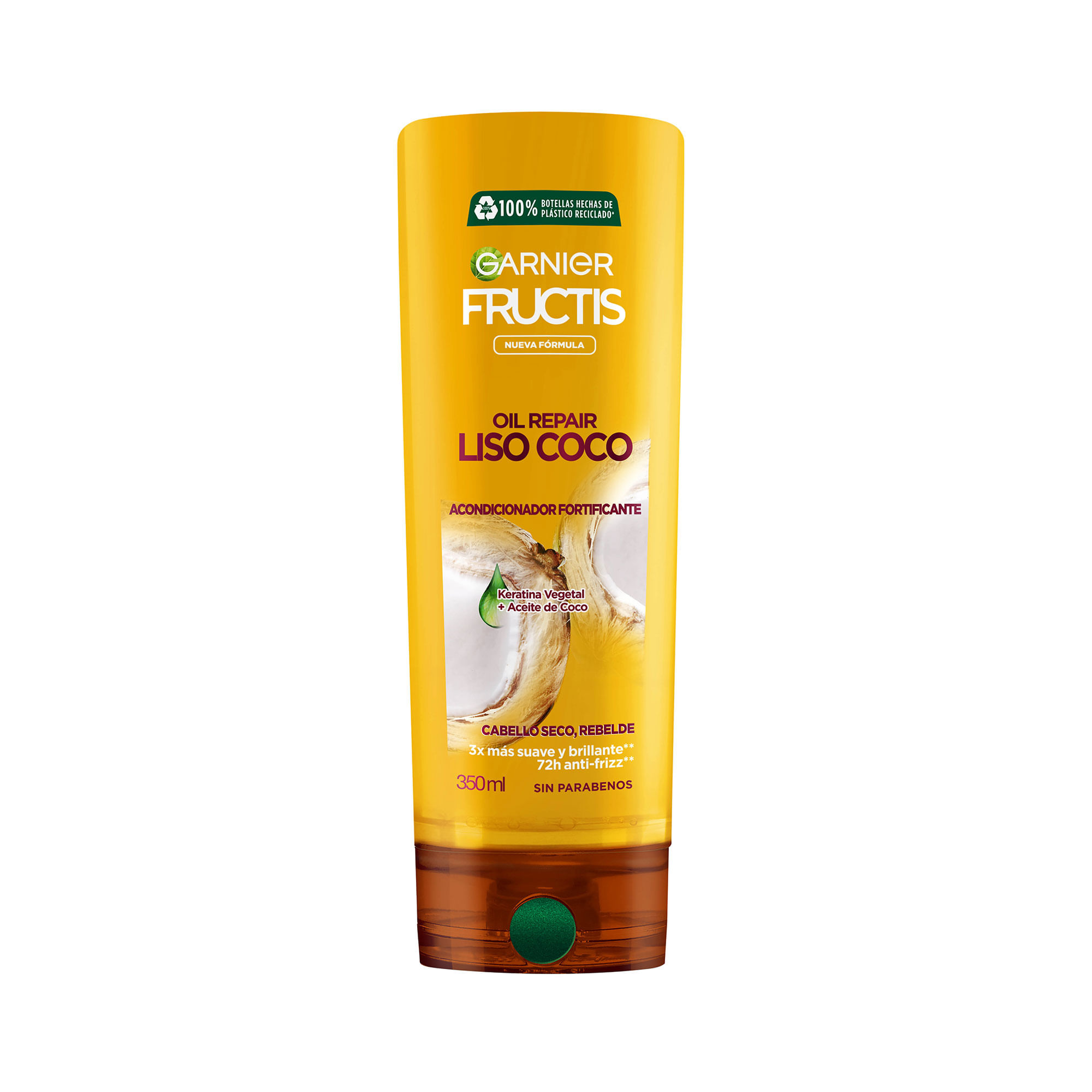 Acondicionador Fructis liso coco 350 cc. - Carrefour
