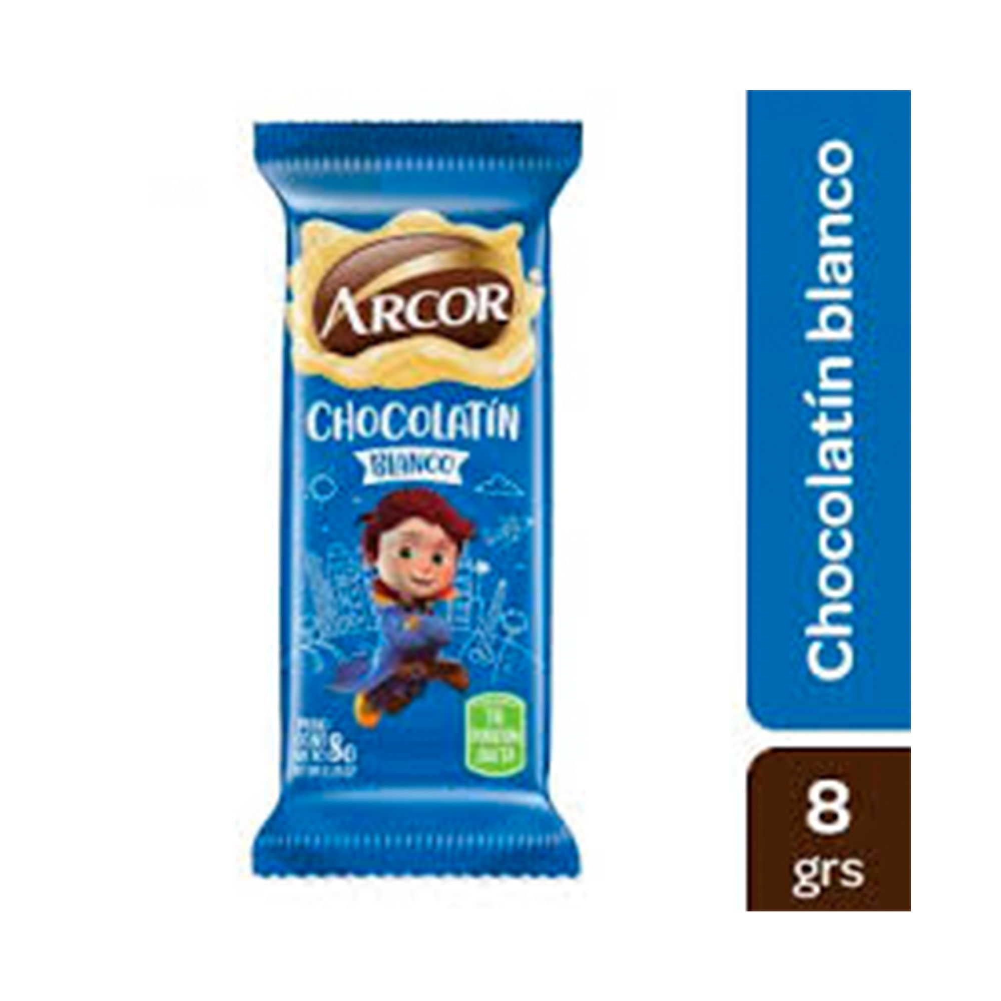 Tableta Arcor de chocolate blanco 8 g. - Carrefour