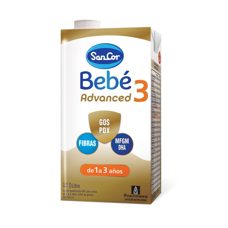 Leche fluida Sancor bebé 3 advanced 1 l. - Carrefour