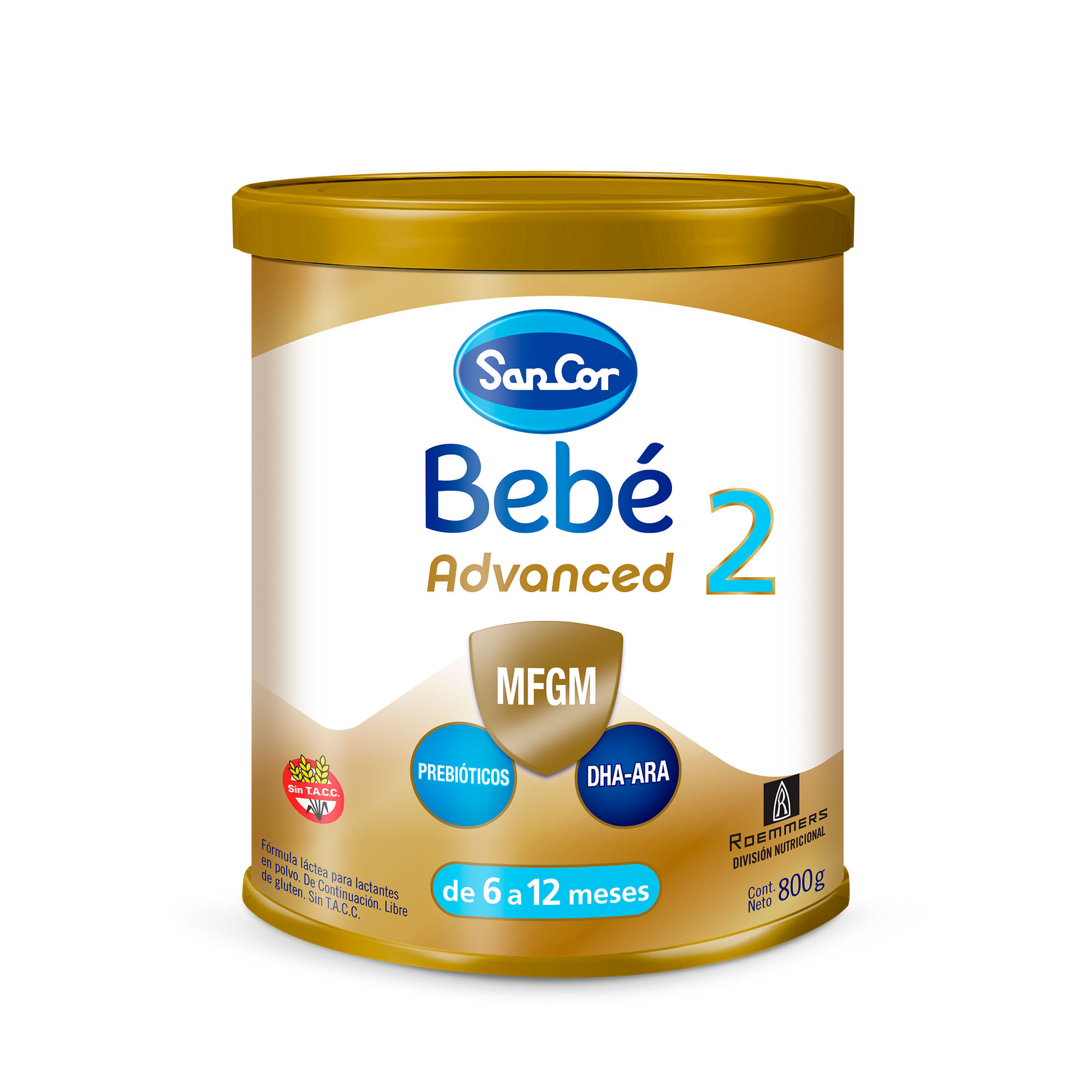 Leche en polvo Sancor bebé 2 advanced 800 g. - Carrefour