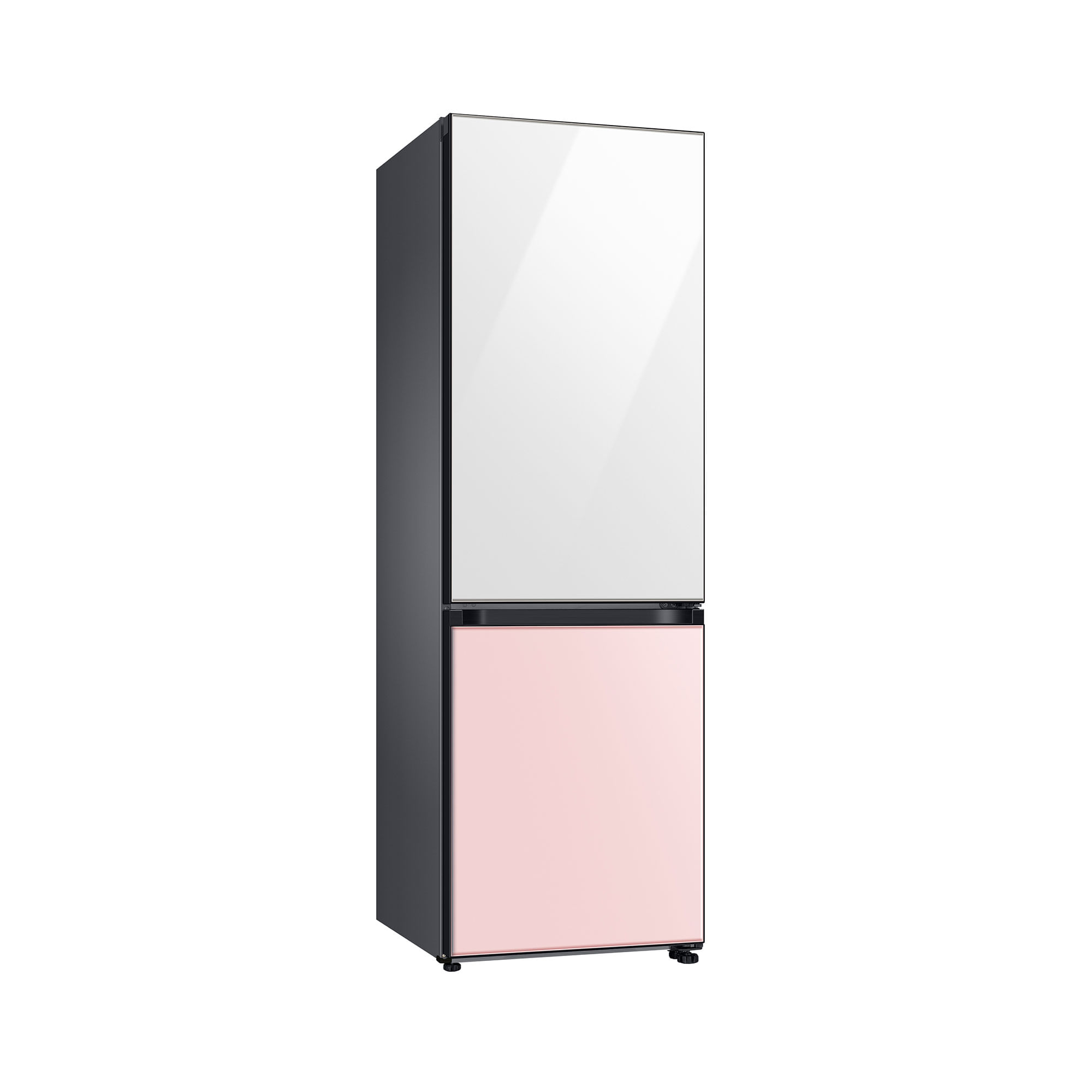 Heladera Samsung no frost Bespoke Freezer Inferior White & Pink - Carrefour