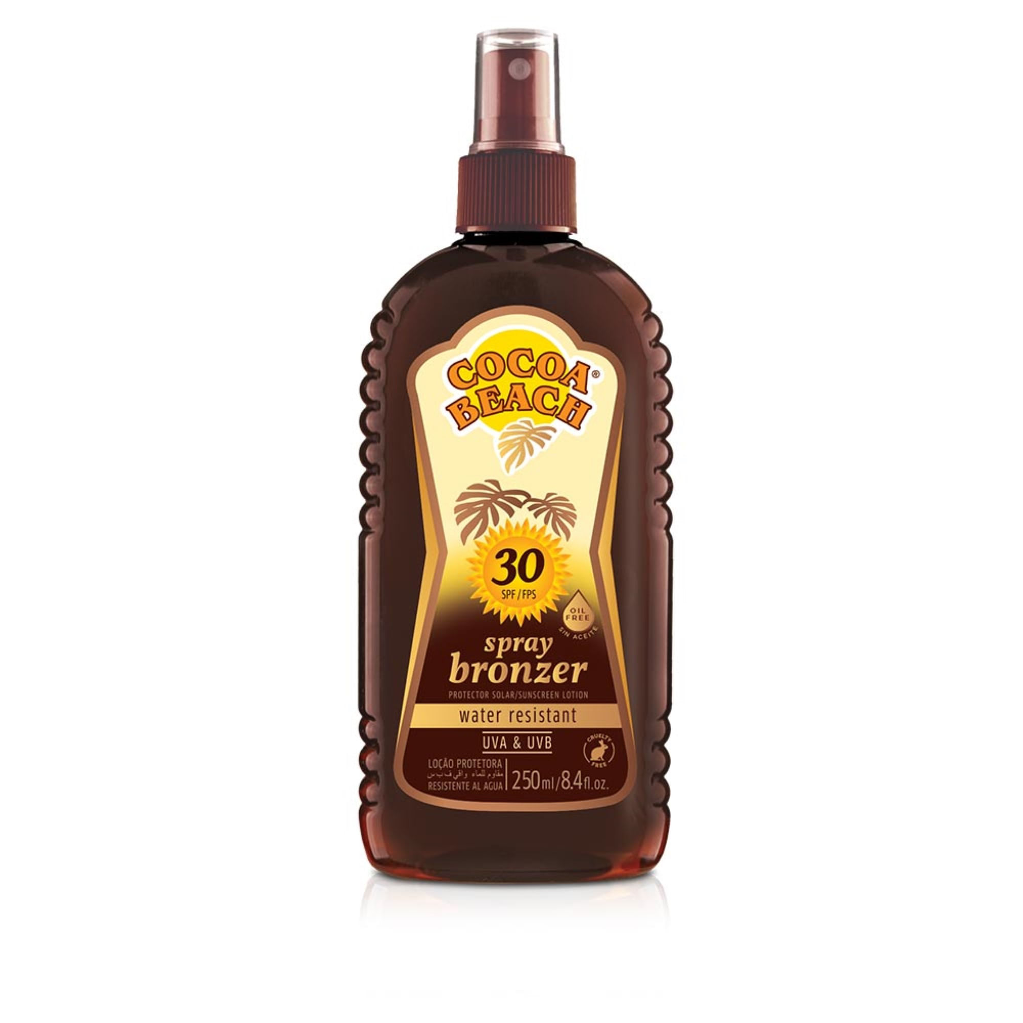 Bronceador spray Cocoa Beach fps 30 x 250 cc. - Carrefour
