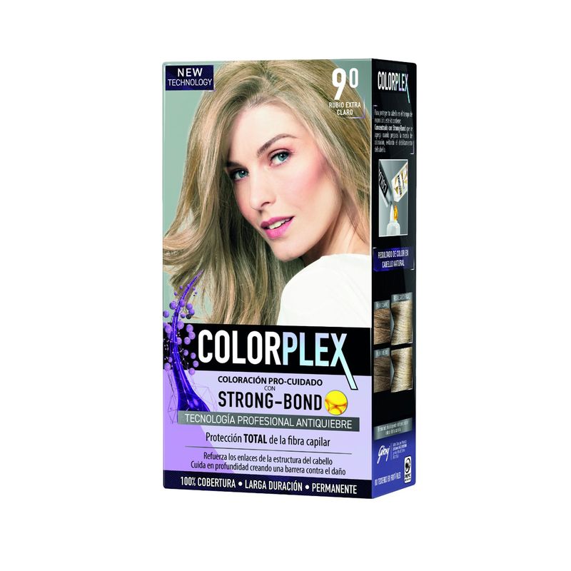 Color permanente Colorplex 9 0 rubio extra claro x 1 uni - Carrefour