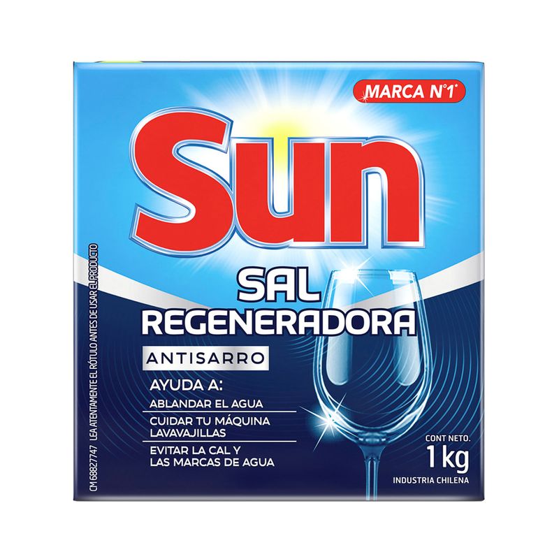 Sal regeneradora Sun lavavajilla caja 1 kg. - Carrefour