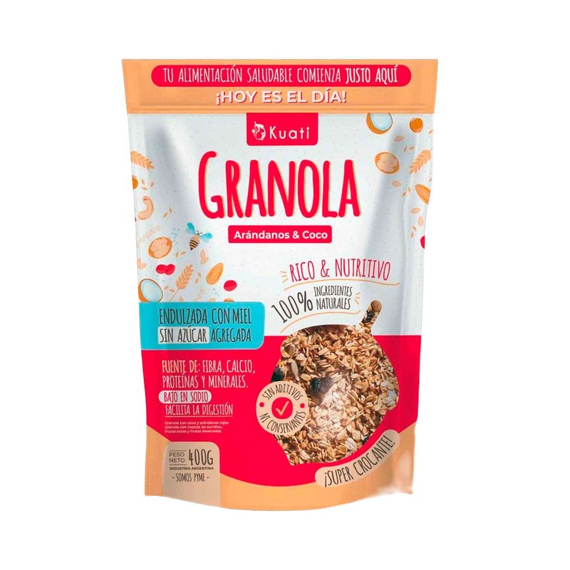 Granola Kuati sabor coco y arándanos 400 g. - Carrefour