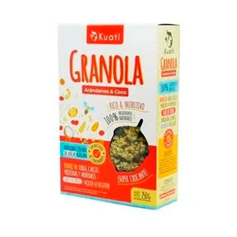 Granola Kuati sabor coco y arándanos 250 g. - Carrefour