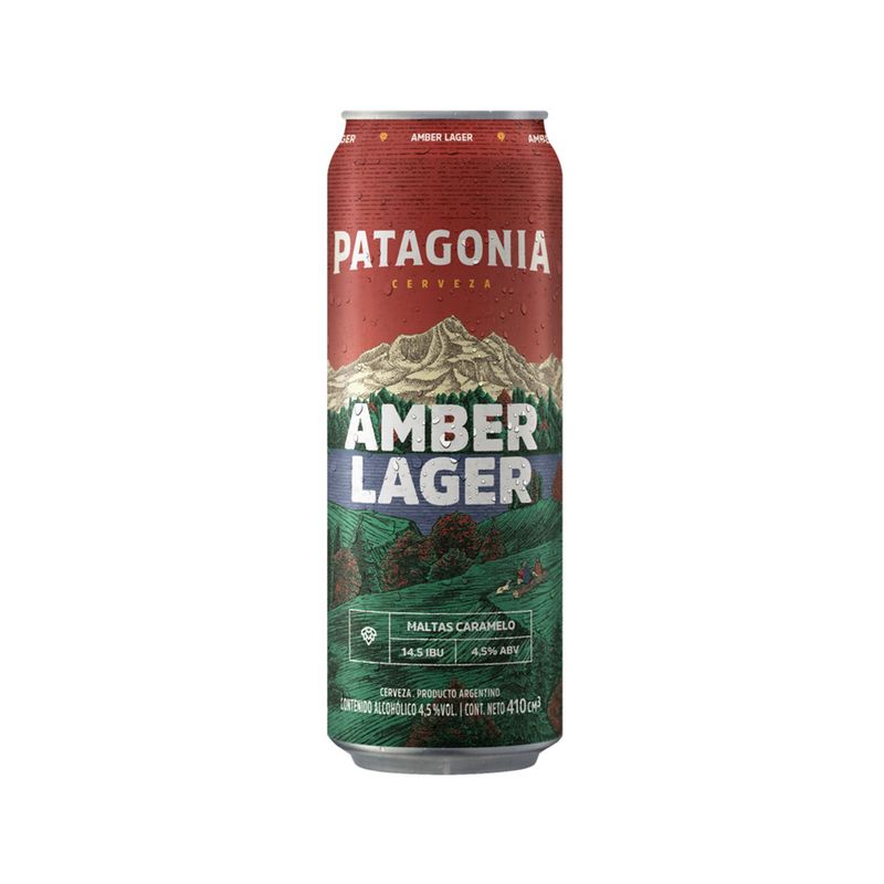 Cerveza Roja Amber Lager Patagonia Lata 410 Cc Carrefour