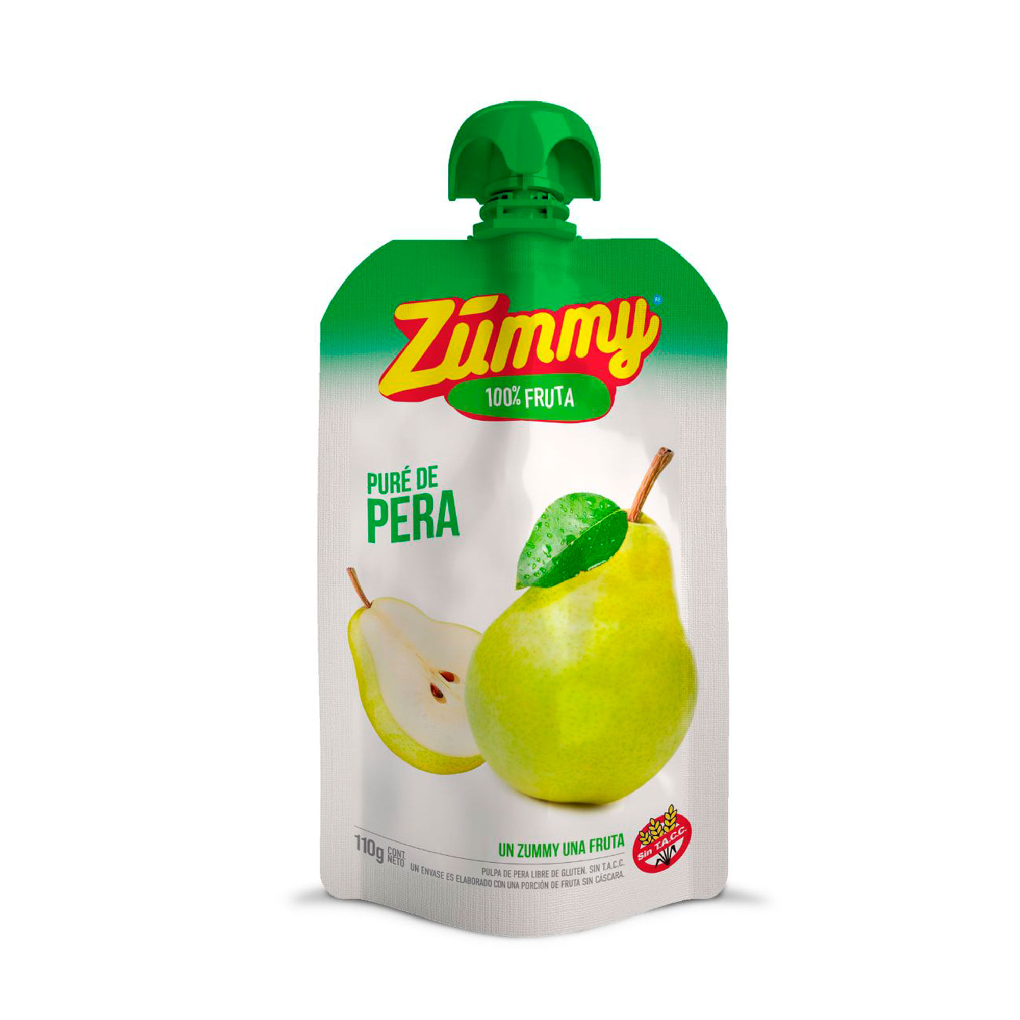 Puré de pera Zummy pouch 110 g. - Carrefour