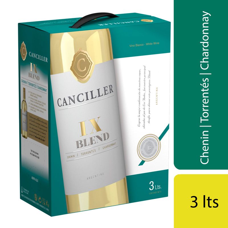 Vino blanco Chardonnay Chenin blend IX Canciller 3 lts - Carrefour
