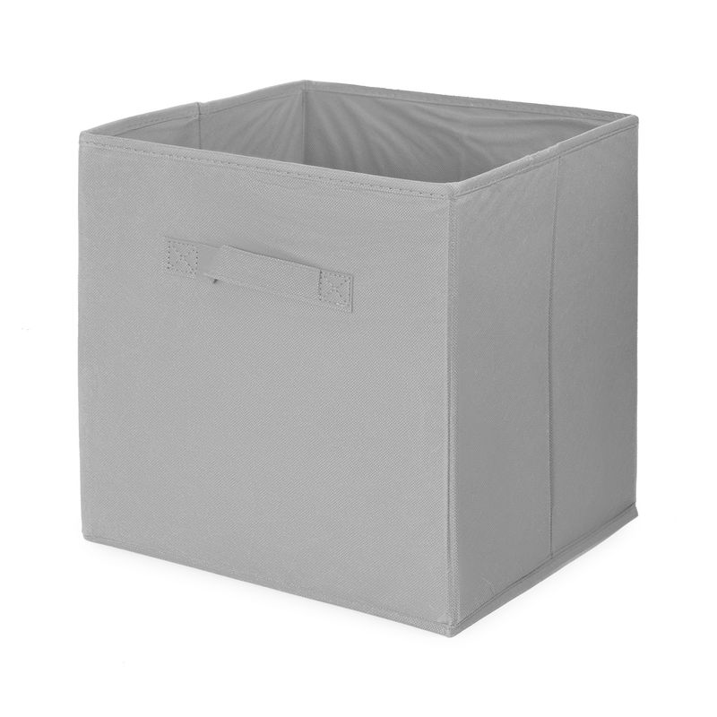 Cubo organizador flexible 31x31 cm gris - Carrefour