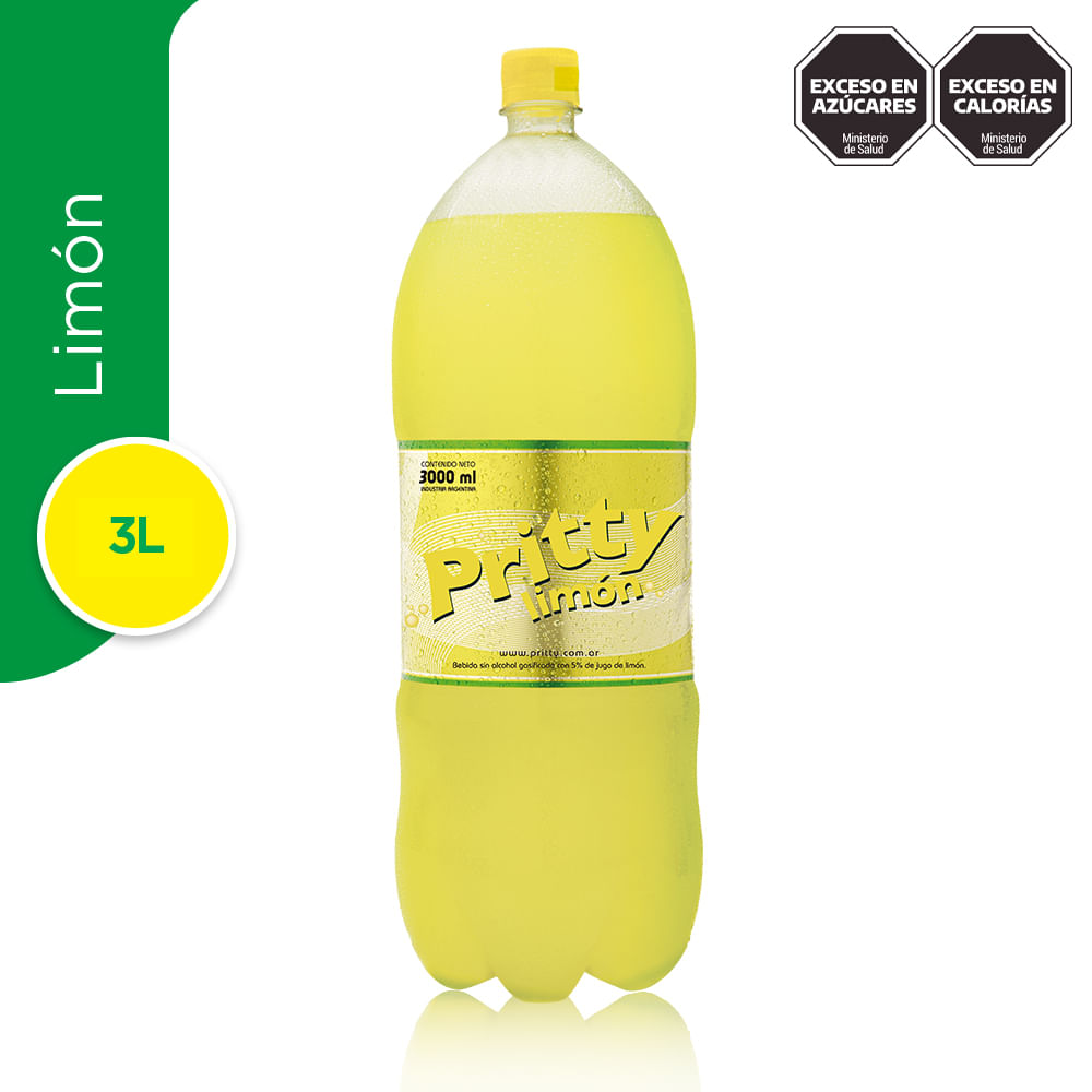 Gaseosa limón Pritty regular 3 lts - Carrefour