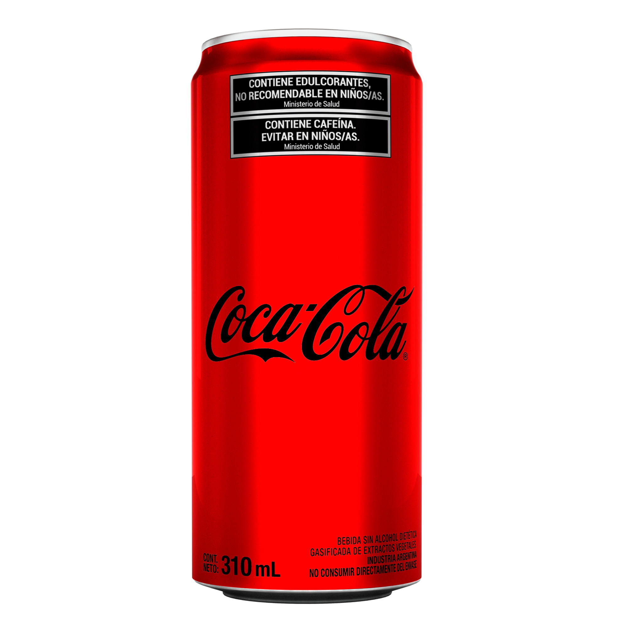 Gaseosa cola Coca Cola sin azúcares en lata 310 ml - Carrefour Gaseosa cola Coca Cola sin azúcares en lata 310 ml - Carrefour