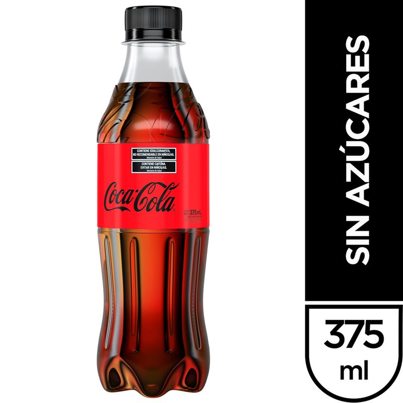 Gaseosa cola Coca Cola sin azúcar pet 375 ml - Carrefour