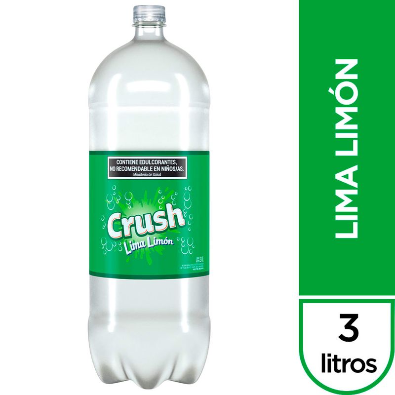 Gaseosa lima limón Crush regular pet 3 lts - Carrefour
