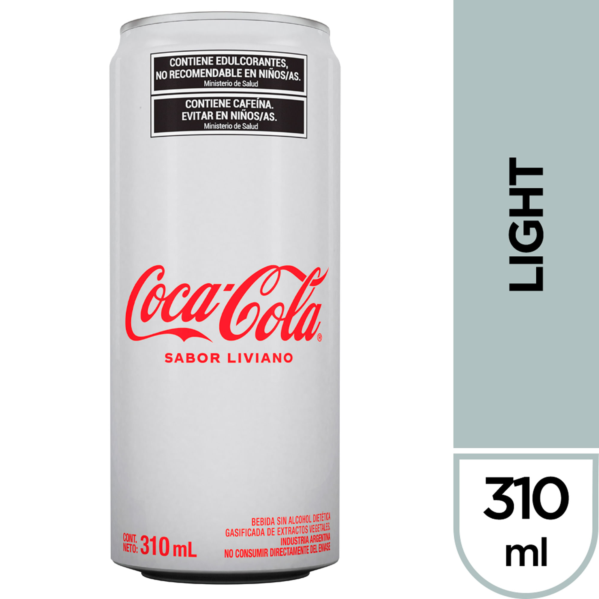 Gaseosa cola Coca Cola light en lata 310 ml - Carrefour