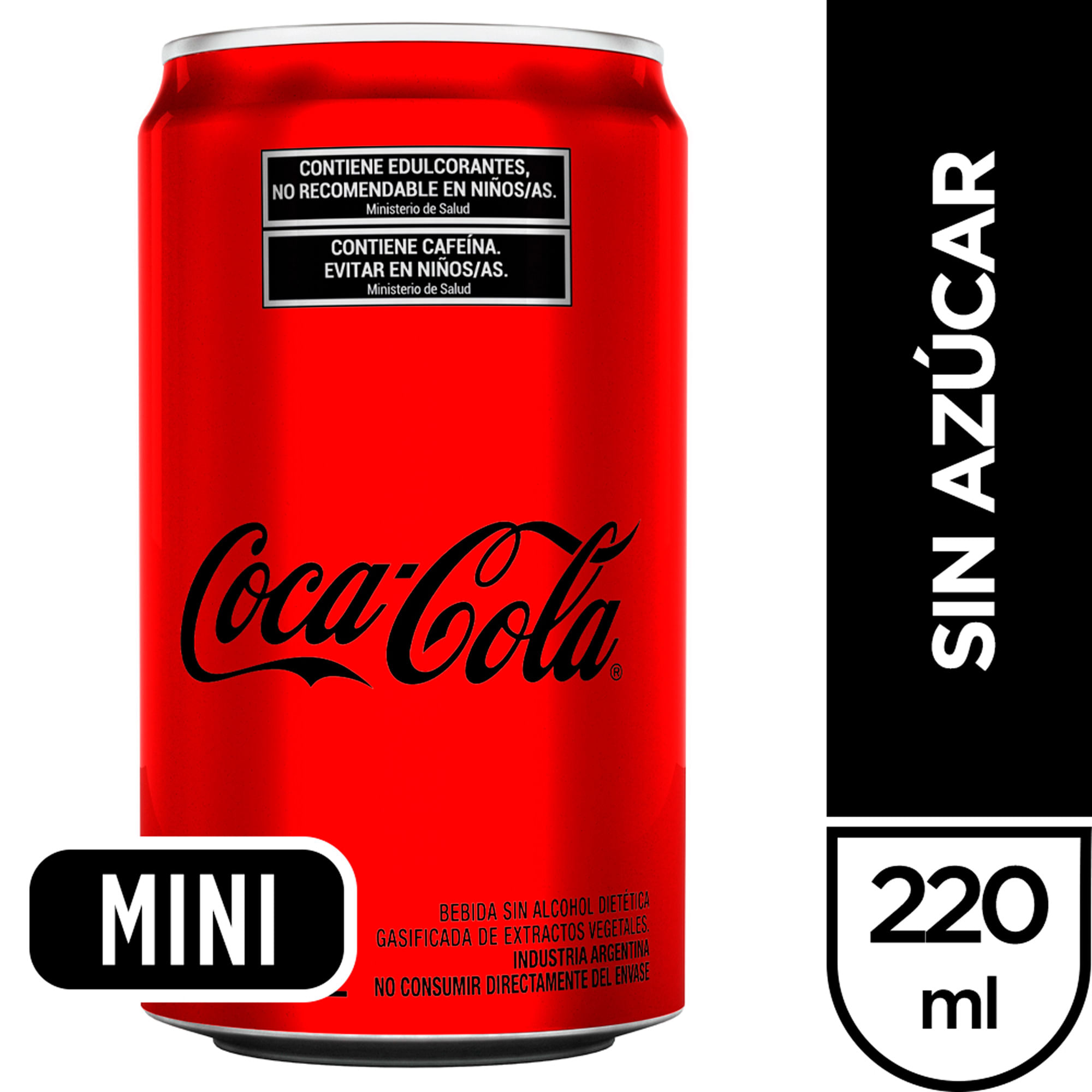 Gaseosa cola Coca Cola sin azúcar 220 ml - Carrefour Gaseosa cola Coca Cola sin azúcar 220 ml - Carrefour