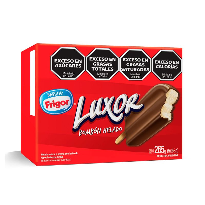 Helado de palito Luxor Frigor bombón 5 x 53 g. - Carrefour