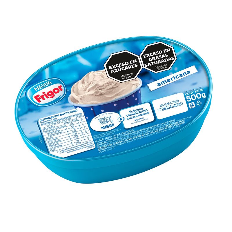 Helado Frigor crema americana pote 500 g. - Carrefour