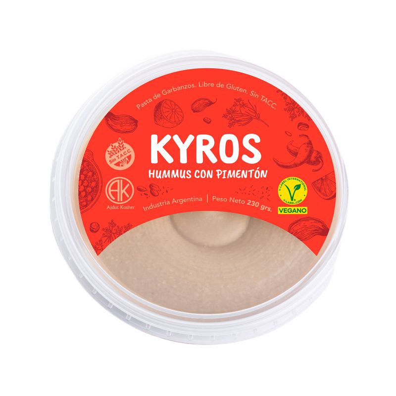 Hummus Kyros con pimentón picante 230 g. - Carrefour
