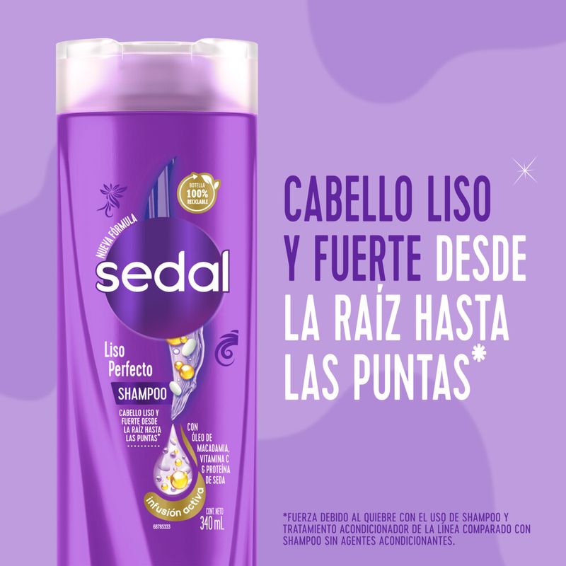 Shampoo Sedal liso perfecto 650 cc. - Carrefour