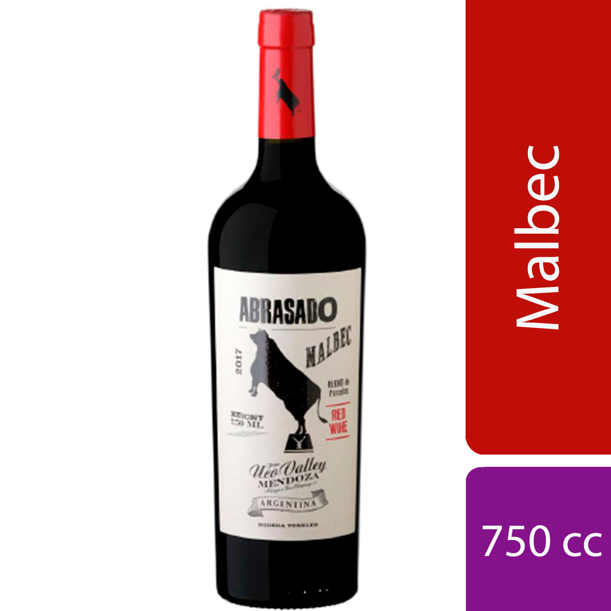 Vino tinto Abrasado malbec bdp 750 cc. - Carrefour