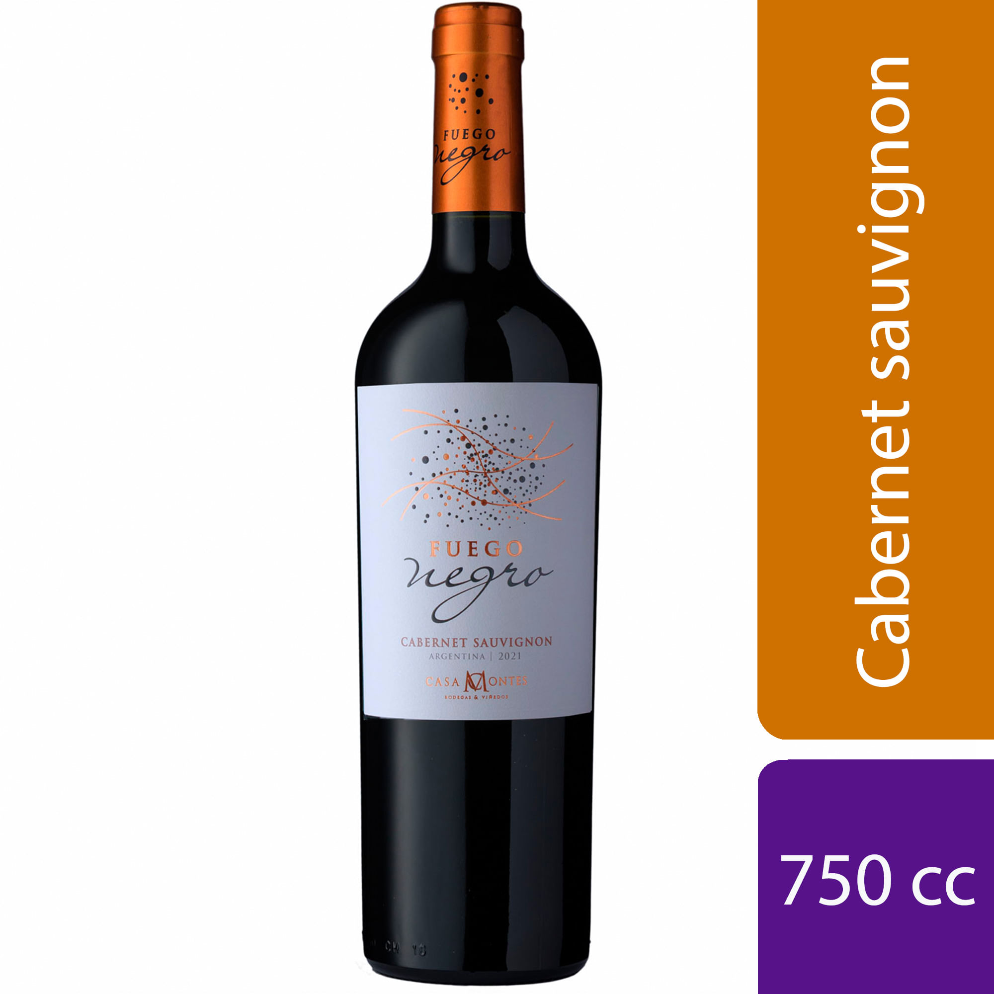 Vino tinto Fuego negro cabernet sauvignon 750 cc. - Carrefour