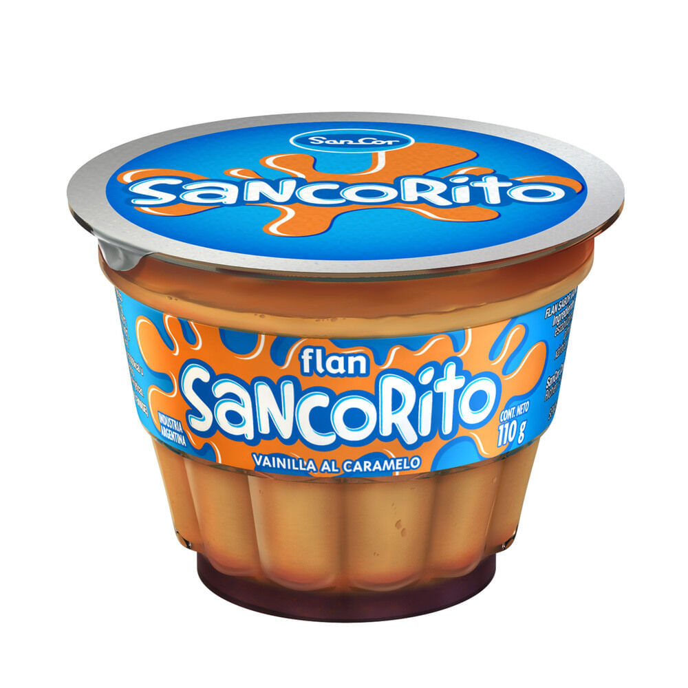 Flan Sancor vainilla sancorito pote 110 g. - Carrefour