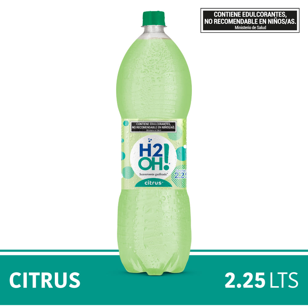 Agua saborizada con gas H2Oh citrus 2.25 l. - Carrefour