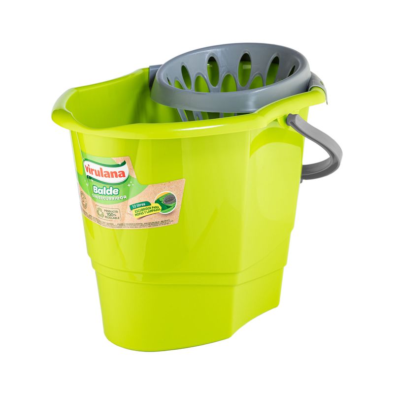 Balde con escurridor Virulana 12 lts - Carrefour