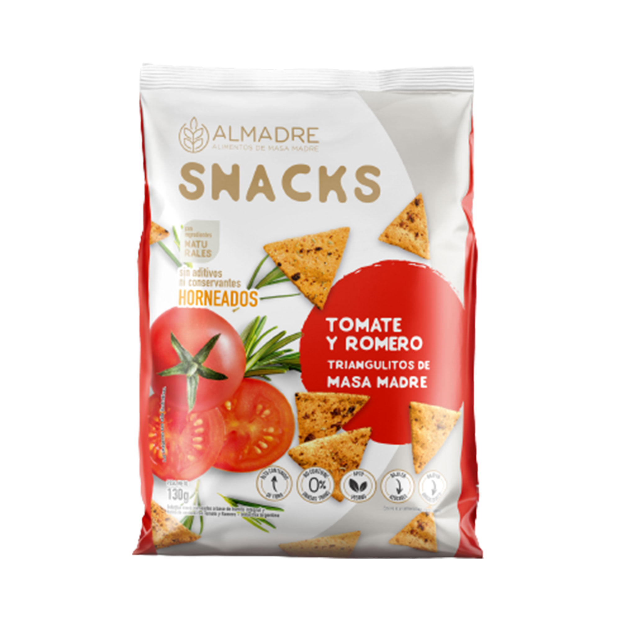 Snack Almadre tomamte y romero 130 g. - Carrefour