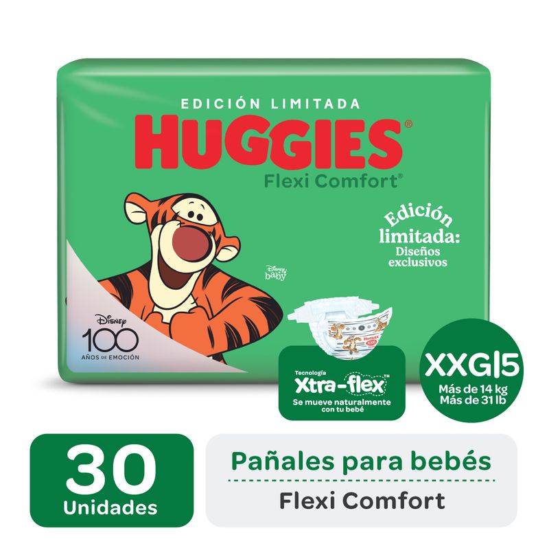 Pañales Talle Xxg Huggies Flexi Comfort 30 Uni Carrefour