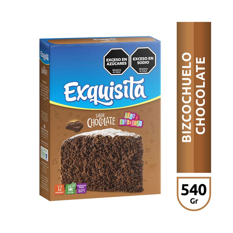 Premezcla para bizcochuelo Exquisita chocolate especial 540 g. - Carrefour