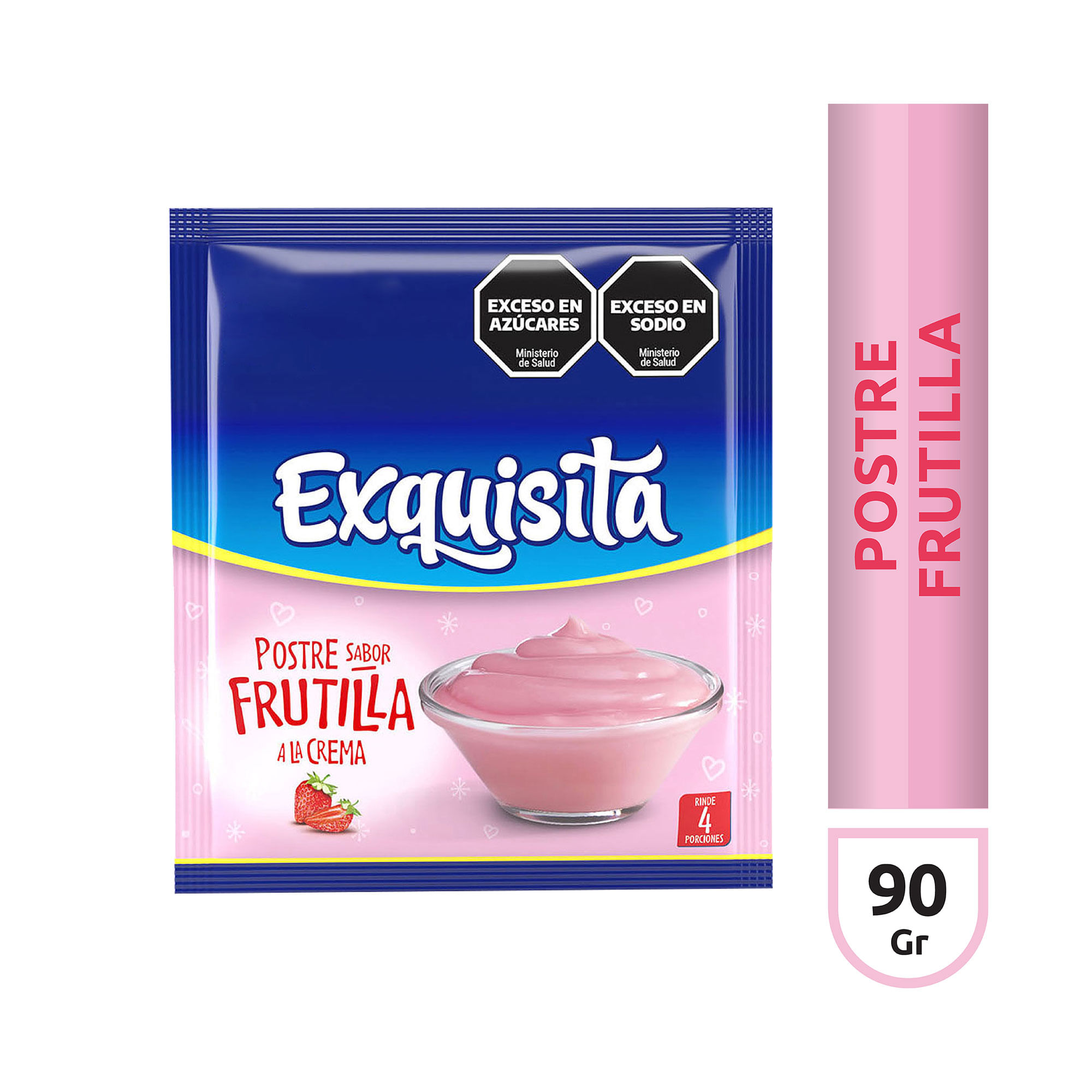 Postre Exquisita de frutilla a la crema 90 g. - Carrefour