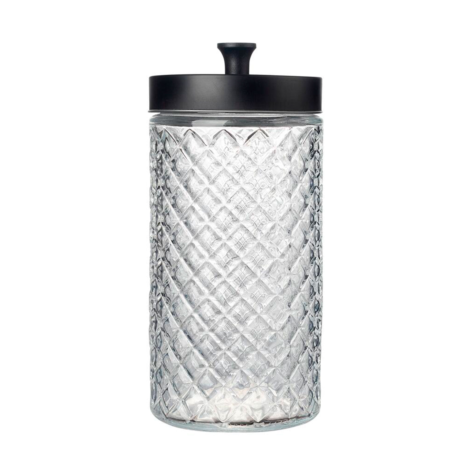 Frasco de vidrio Carrefour tapa negra 1500 ml - Carrefour