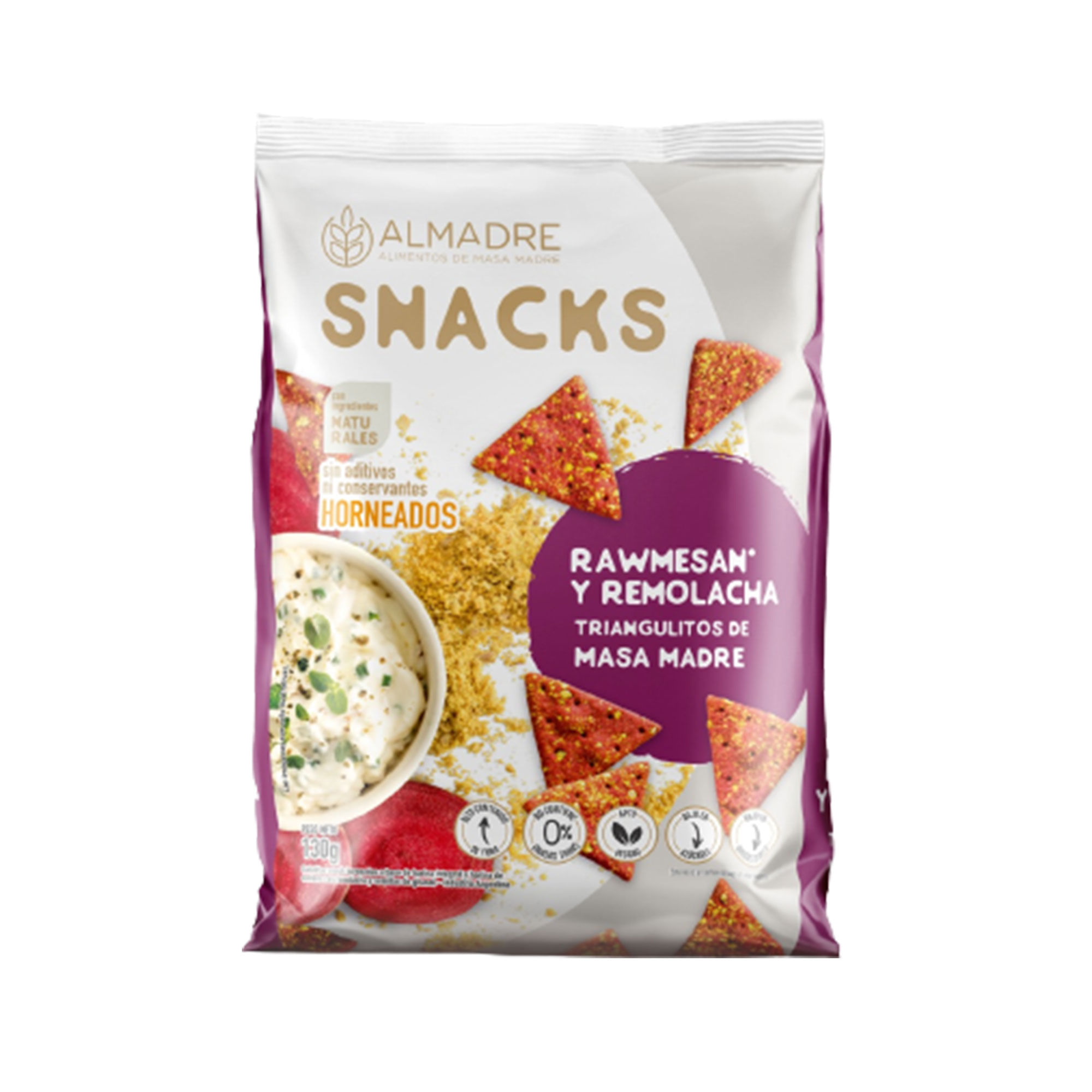 Snacks Almadre thins remolacha rawmesan 200 g. - Carrefour