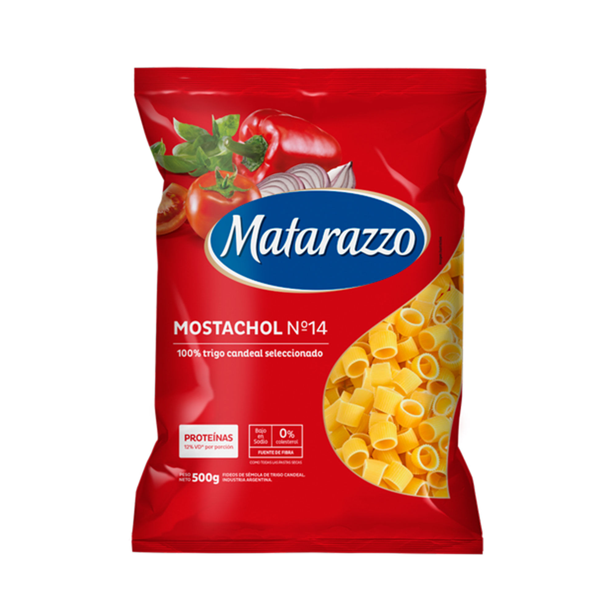 Fideos mostacholes N14 Matarazzo rayado 500 g. - Carrefour