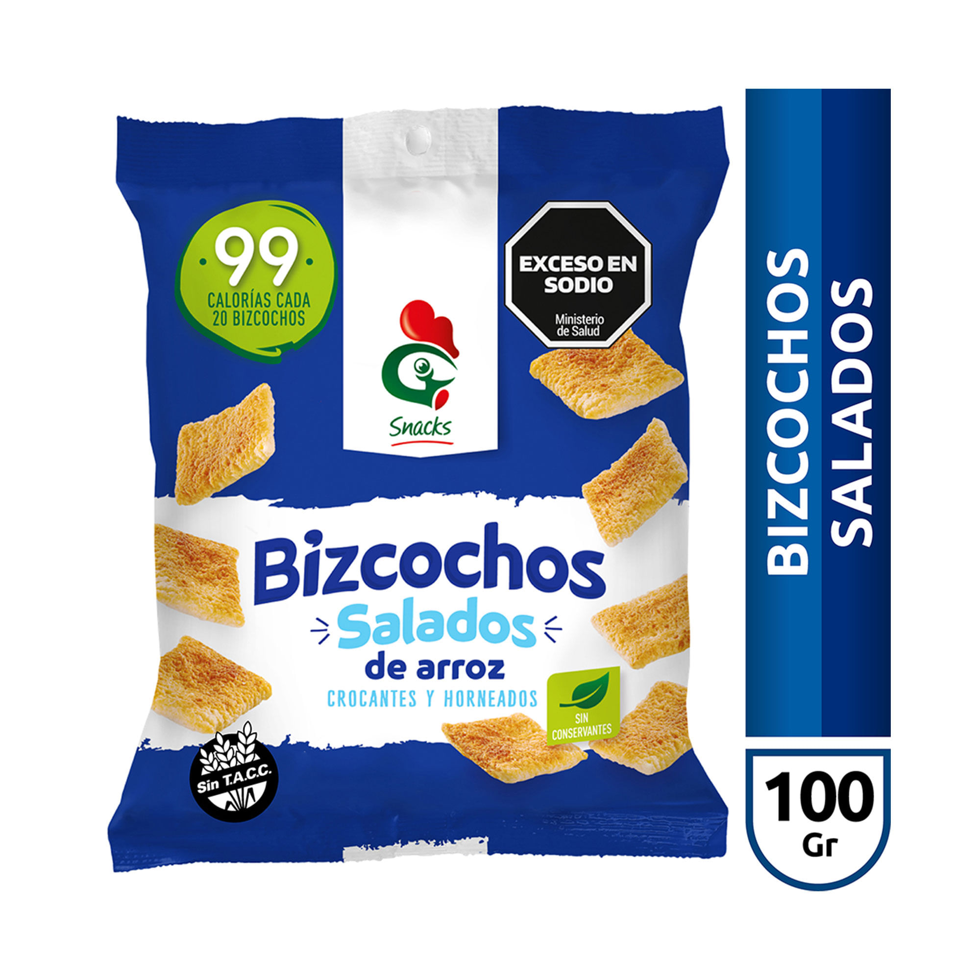 Bizcochos de arroz salados Gallo snacks 100 g. - Carrefour